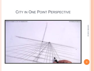 City in One Point Perspective Drawing Tutorial | PPTX