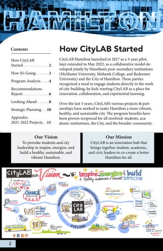 CityLAB 2021-2022 Annual Report | PDF | Education