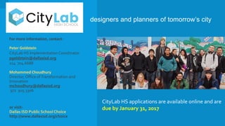 CityLab High School | PDF