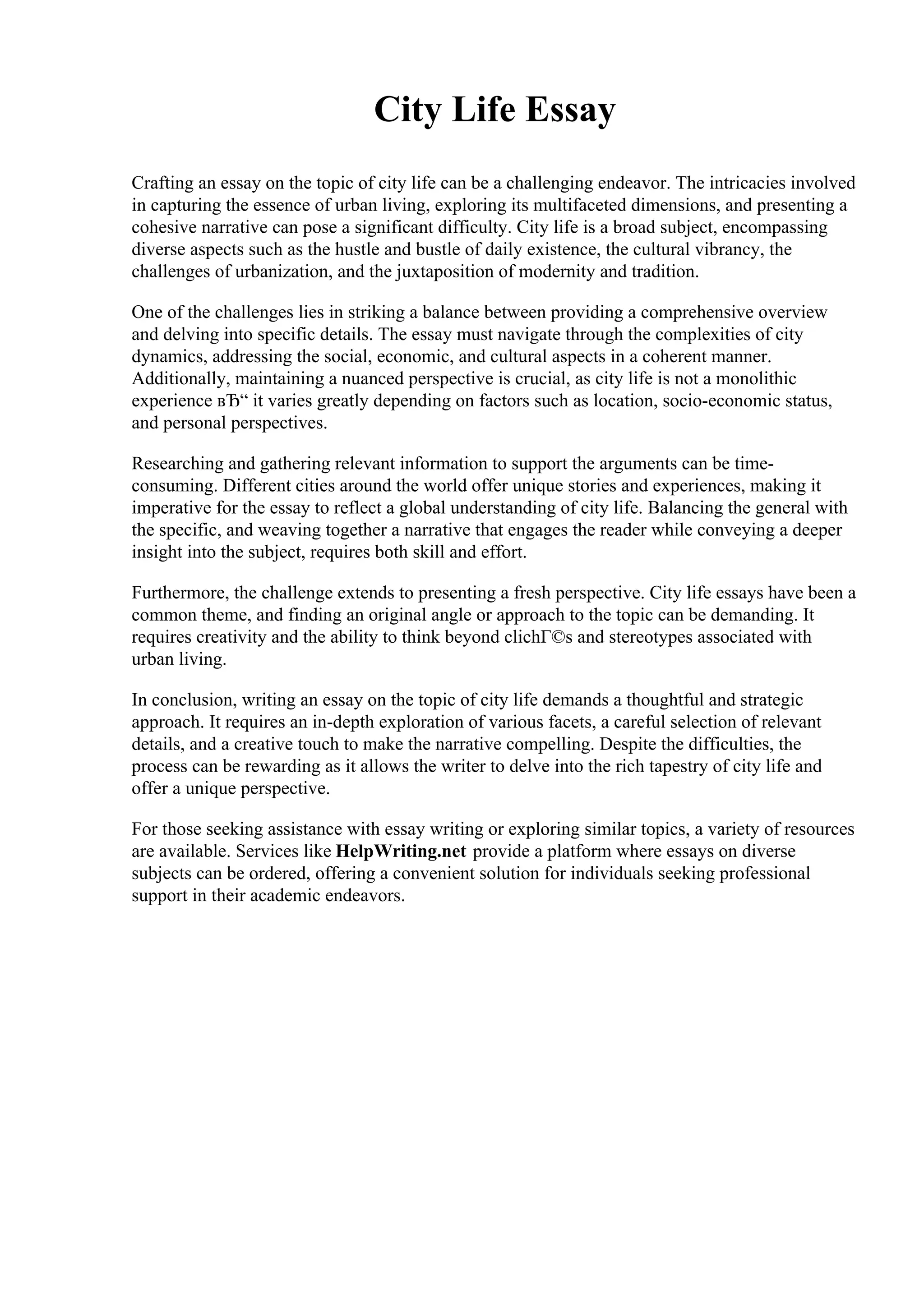 City Life Essay.pdf