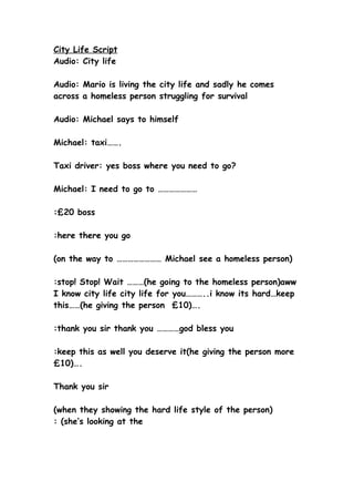 City life script | DOC