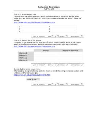 City listenings | DOC