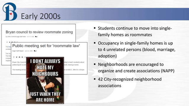 City of Bryan Neighborhood Protection Ordinances | PPTX | College ...