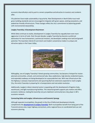 City of Delta Land Development Accelerates as Langley Township Sees ...
