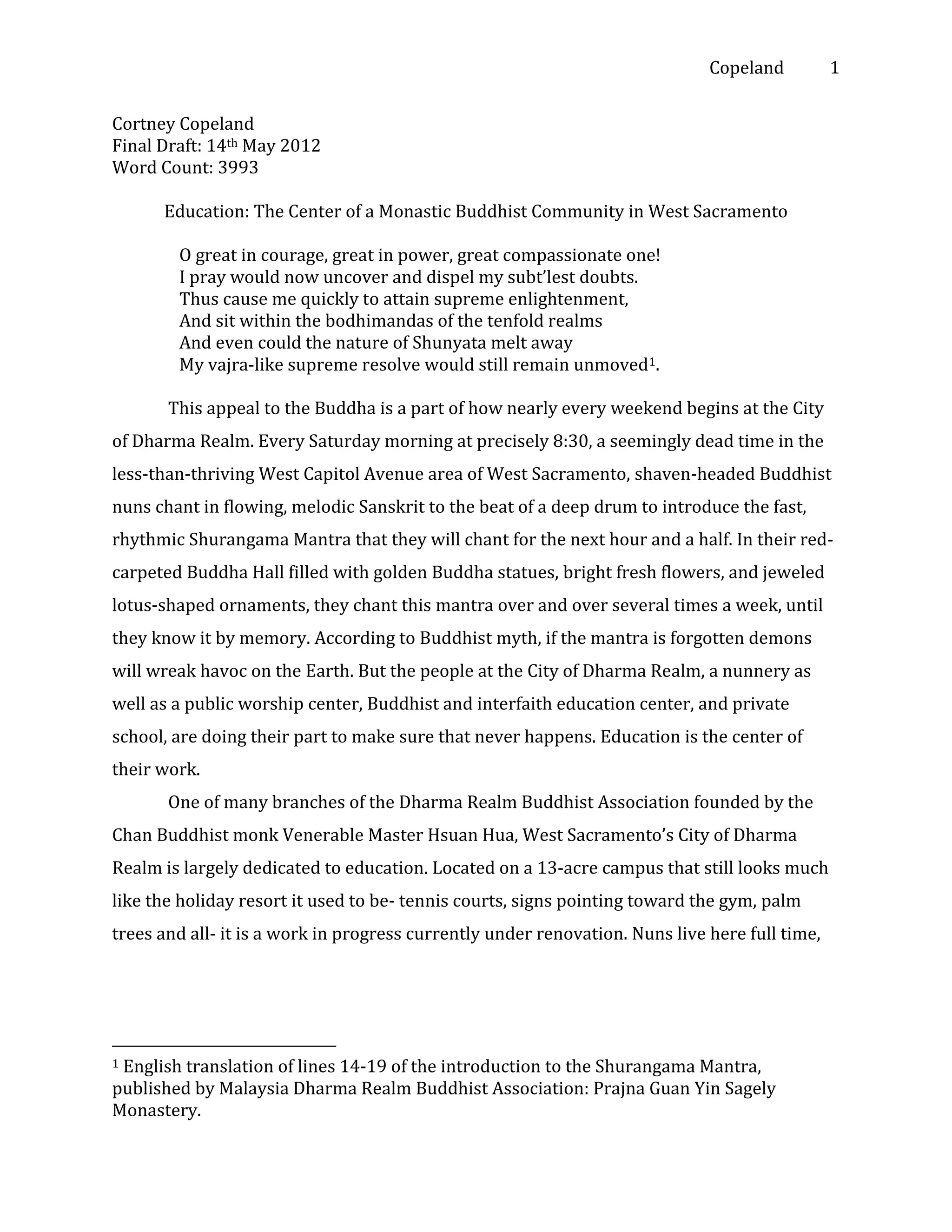 City of Dharma Realm field research report | DOCX | Buddhism | Religion ...