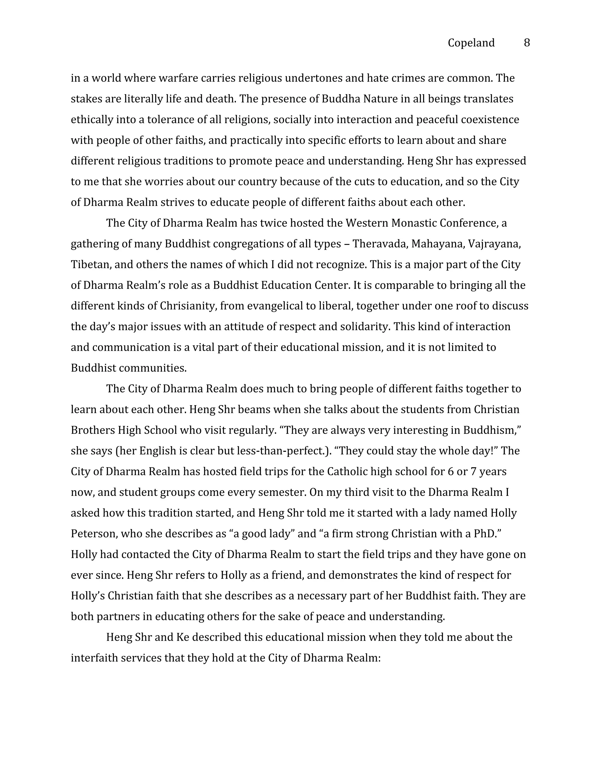 City of Dharma Realm field research report | PDF