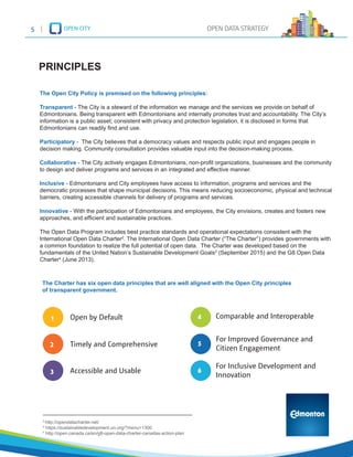 City of Edmonton Open Data Strategy | PDF