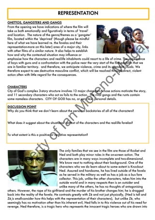 City of God A-Level Film Studies student booklet e-book workbook study ...