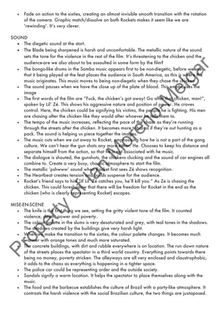 City of God A-Level Film Studies student booklet e-book workbook study ...