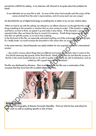 City of God A-Level Film Studies student booklet e-book workbook study ...