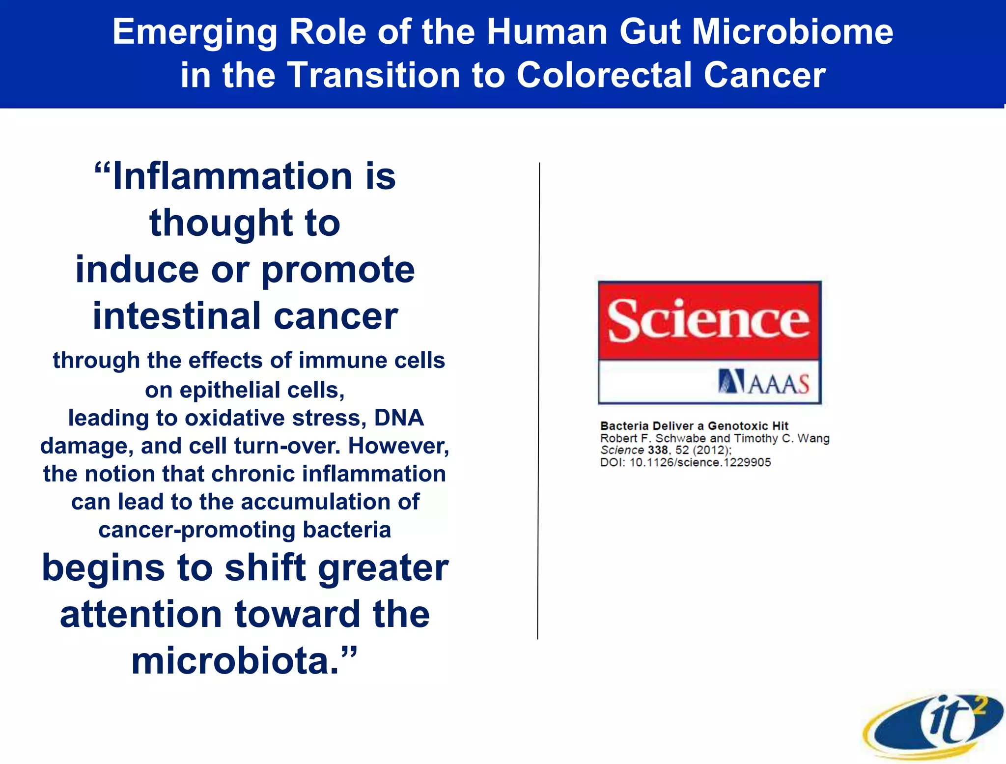 Personalized Medicine, Colorectal Cancer and Gut Bacteria | PPTX
