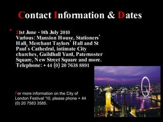 City of london festival 2010 | PPT