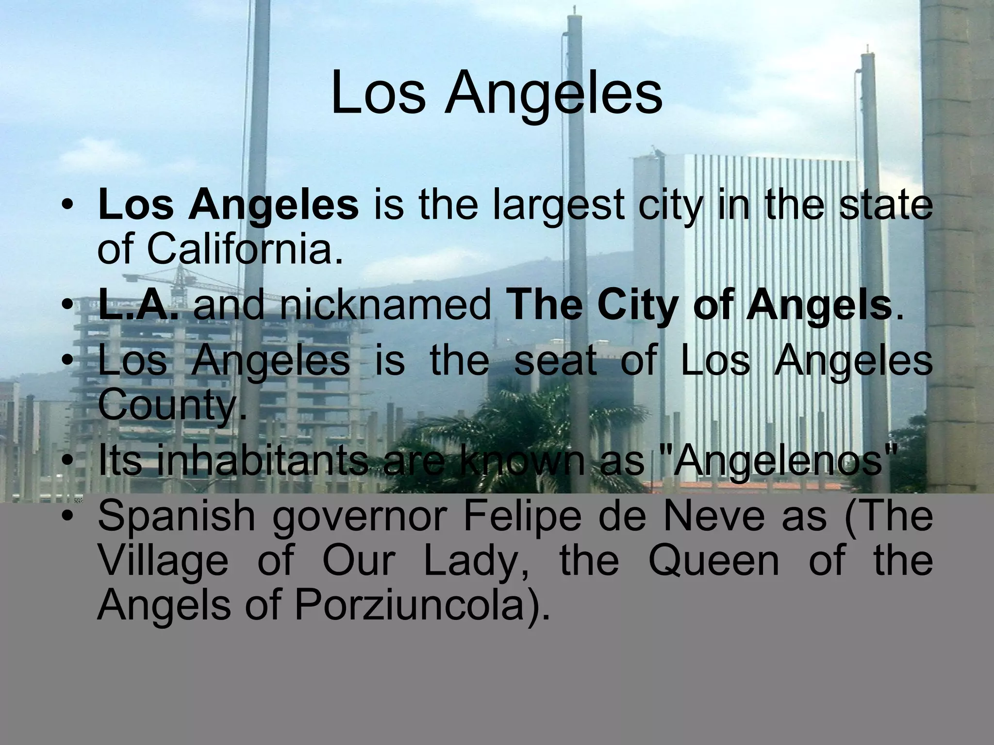 City Of Los Angeles | PPT