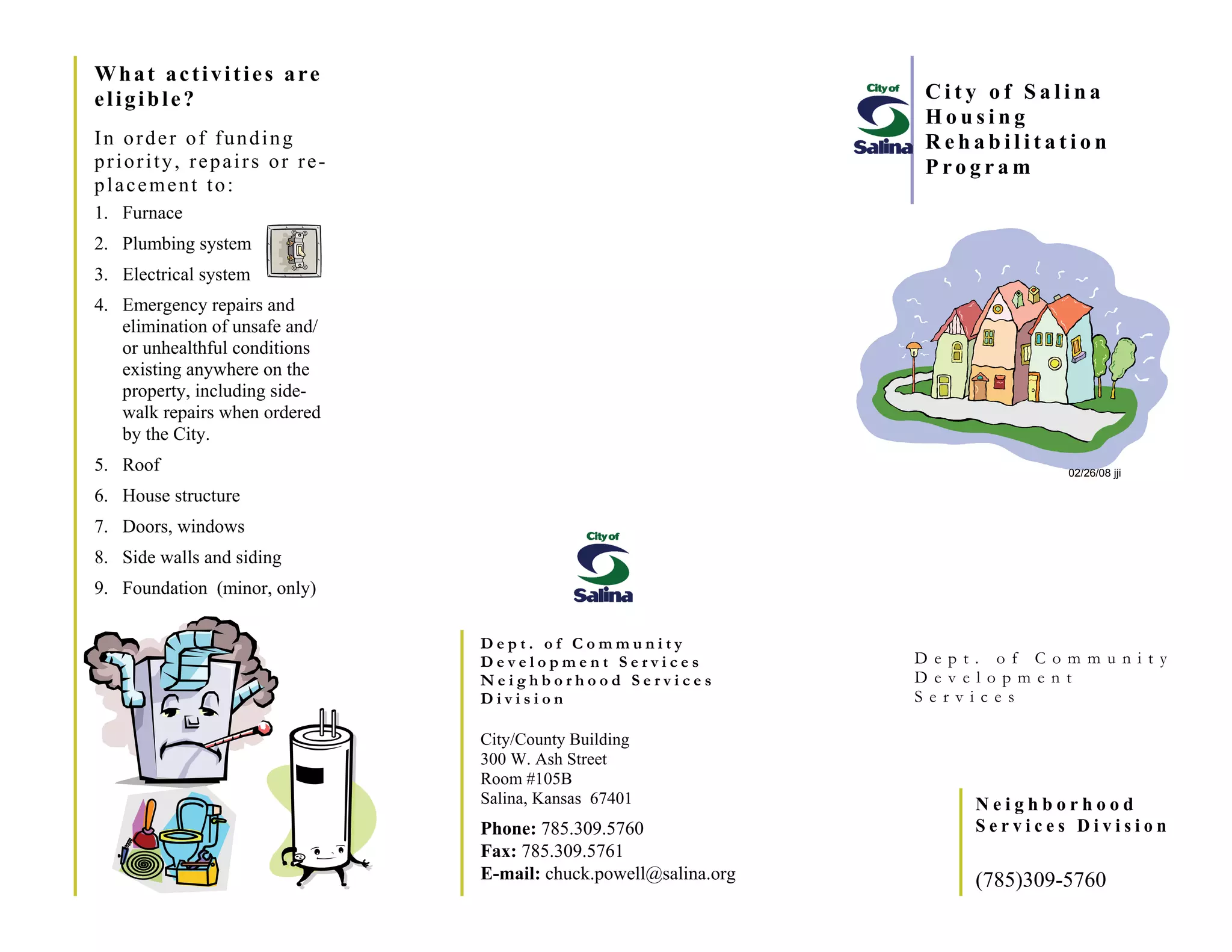 City of Salina Brochure-Housing and Rehabilitation Program | PPT