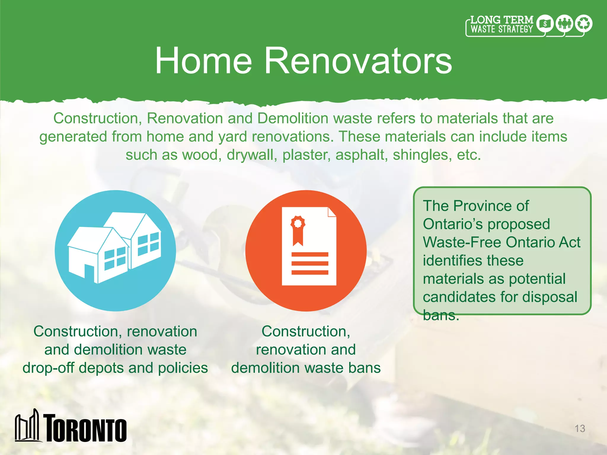 City of Toronto - Long Term Waste Management Strategy - Phase 3 ...