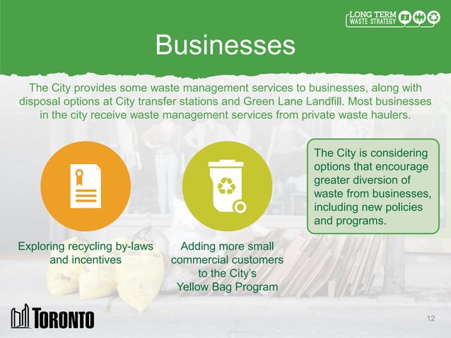 City of Toronto - Long Term Waste Management Strategy - Phase 3 ...