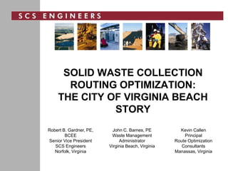City of virginia beach solid waste collection route optimization waste ...