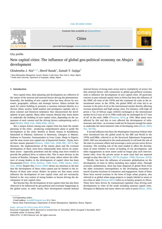 City profile of Abuja | PDF