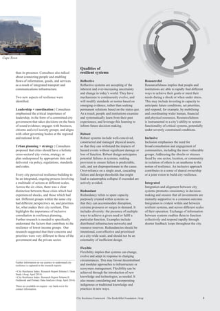 City Resilience Framework | PDF