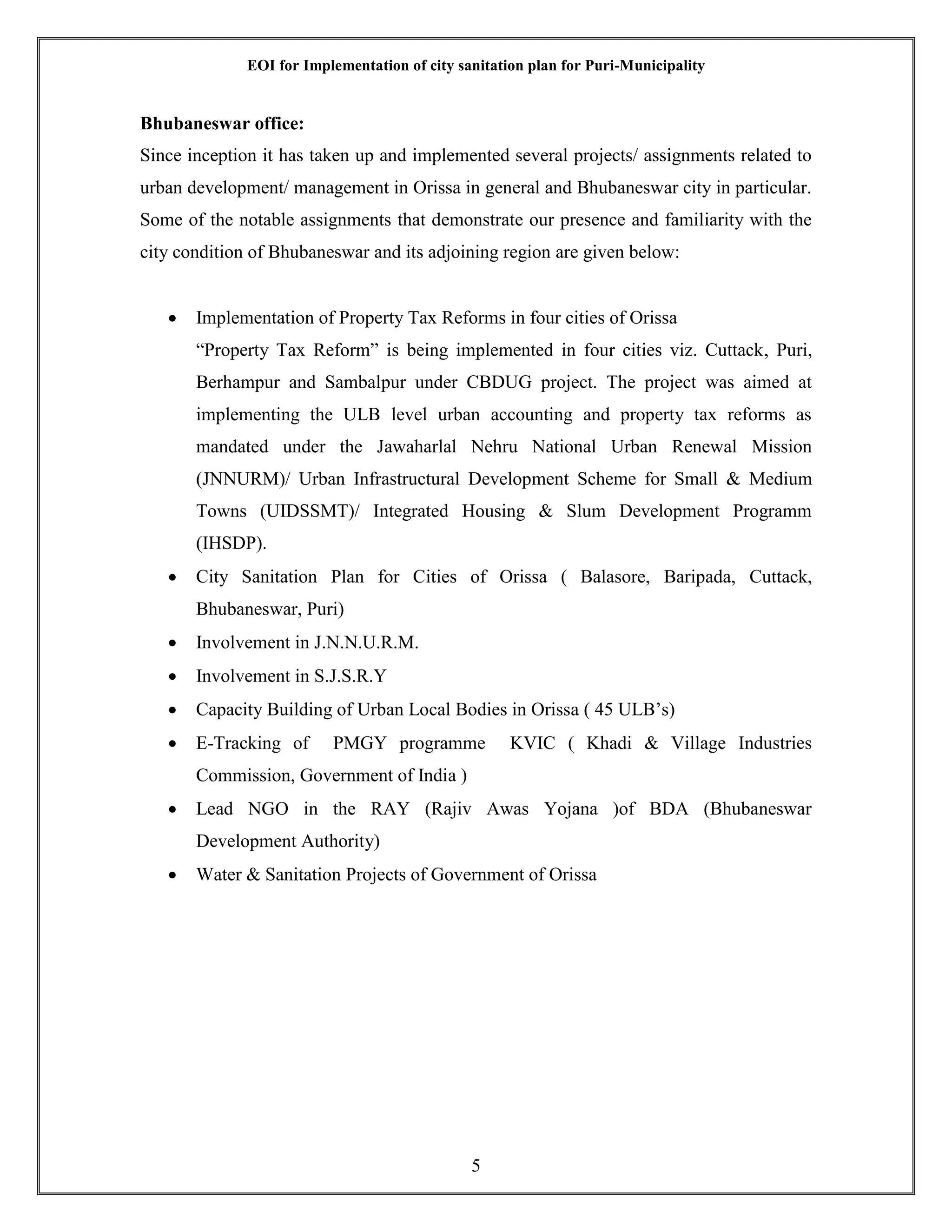 City sanitation plan | PDF