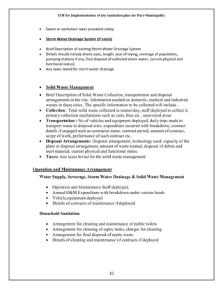 City sanitation plan | PDF