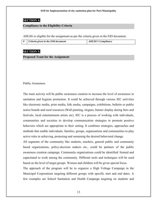 City sanitation plan | PDF