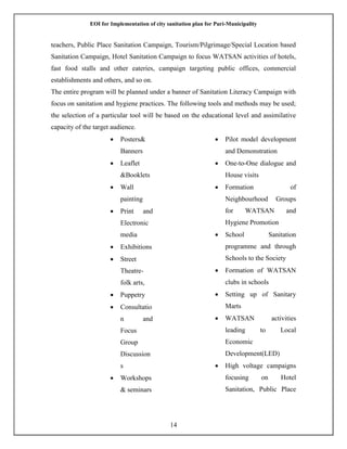 City sanitation plan | PDF