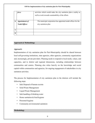 City sanitation plan | PDF