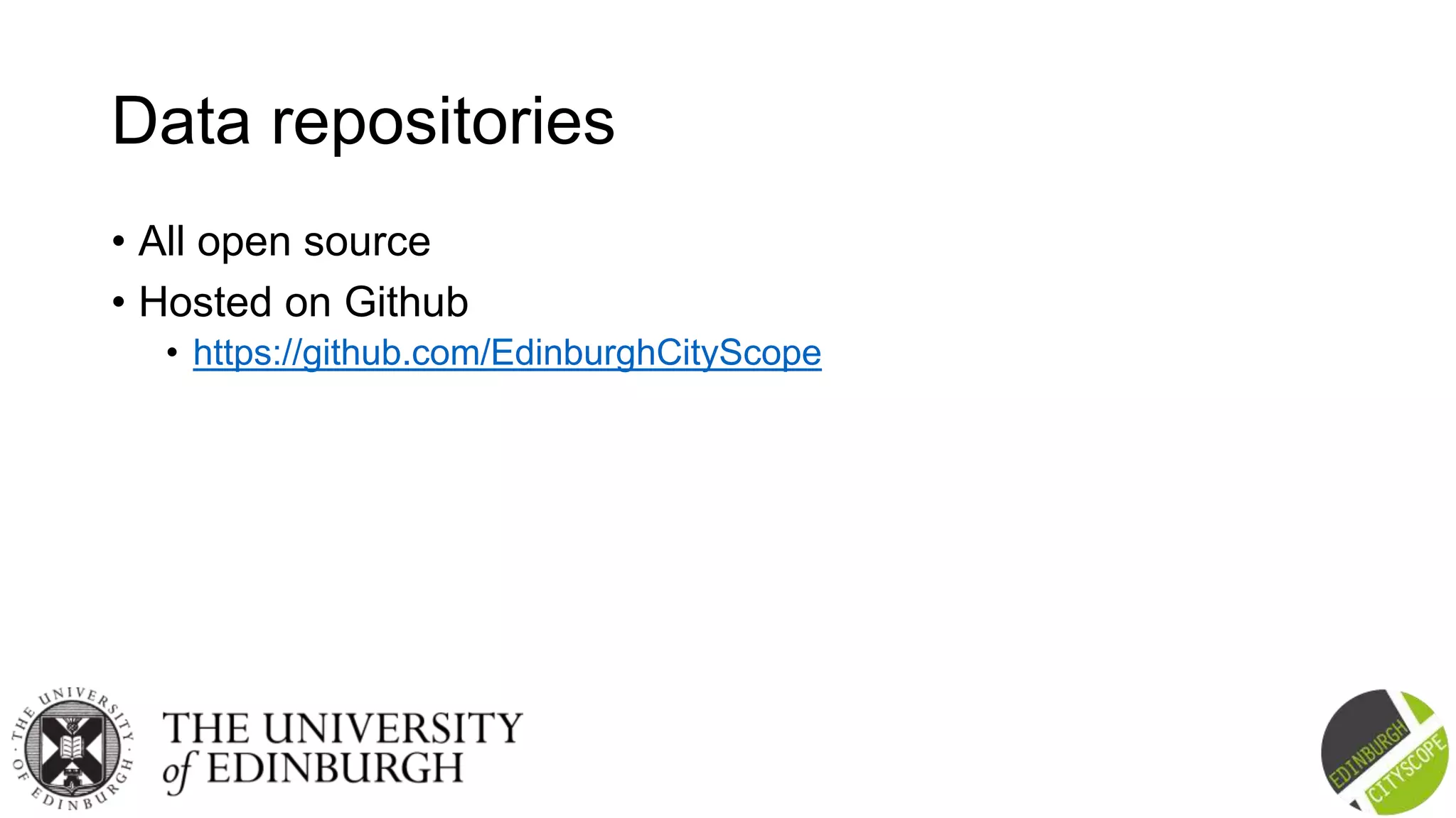 Cityscope data features | PPTX