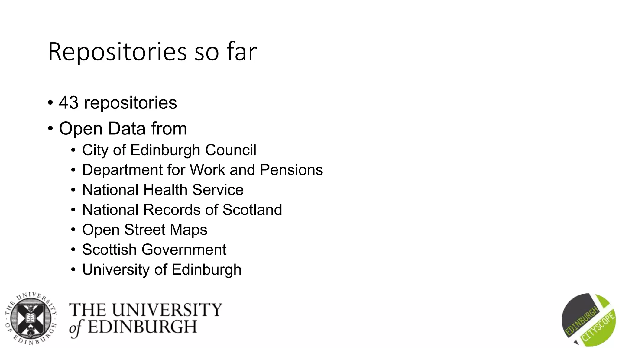 Cityscope data features | PPTX