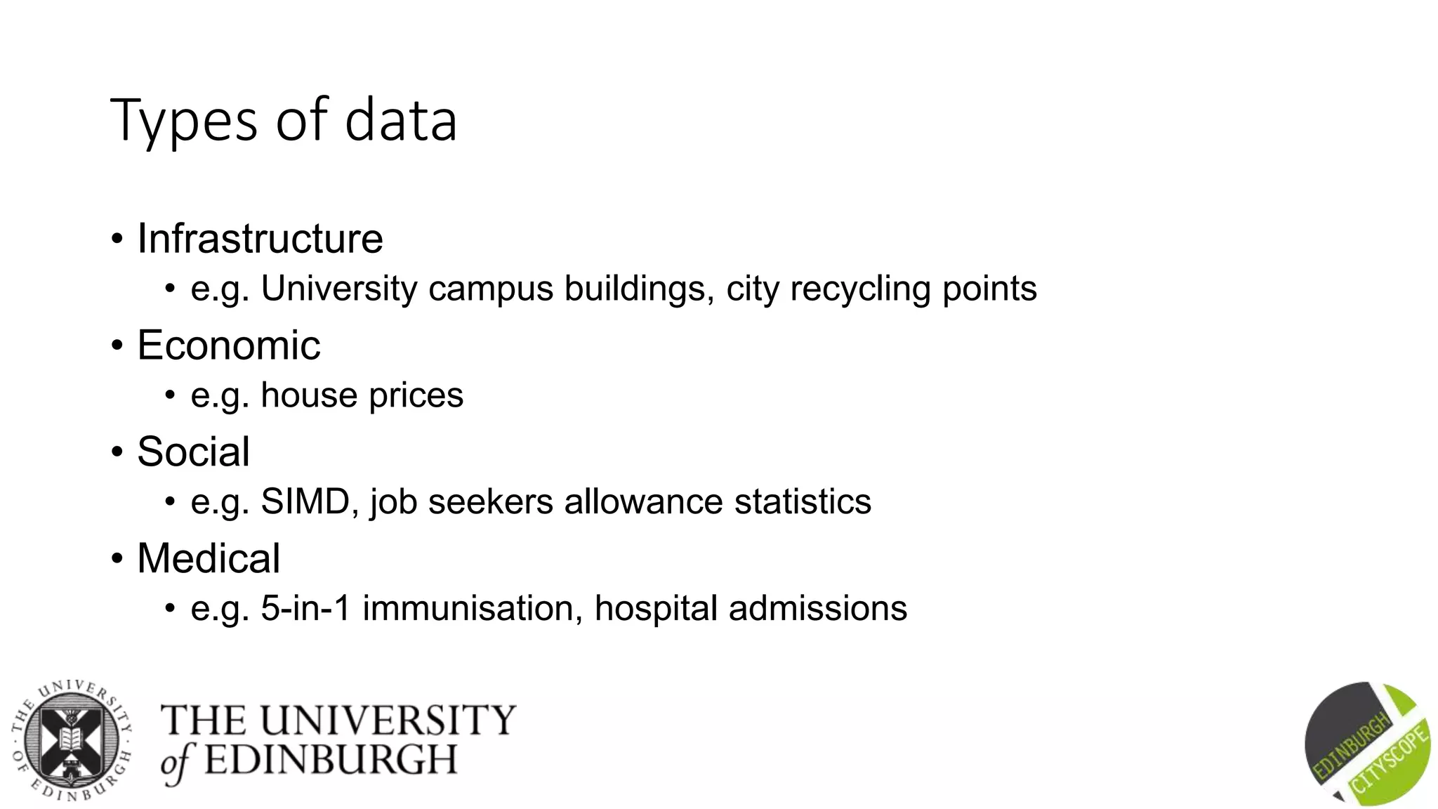 Cityscope data features | PPT