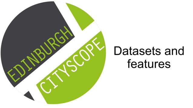 Cityscope data features | PPT