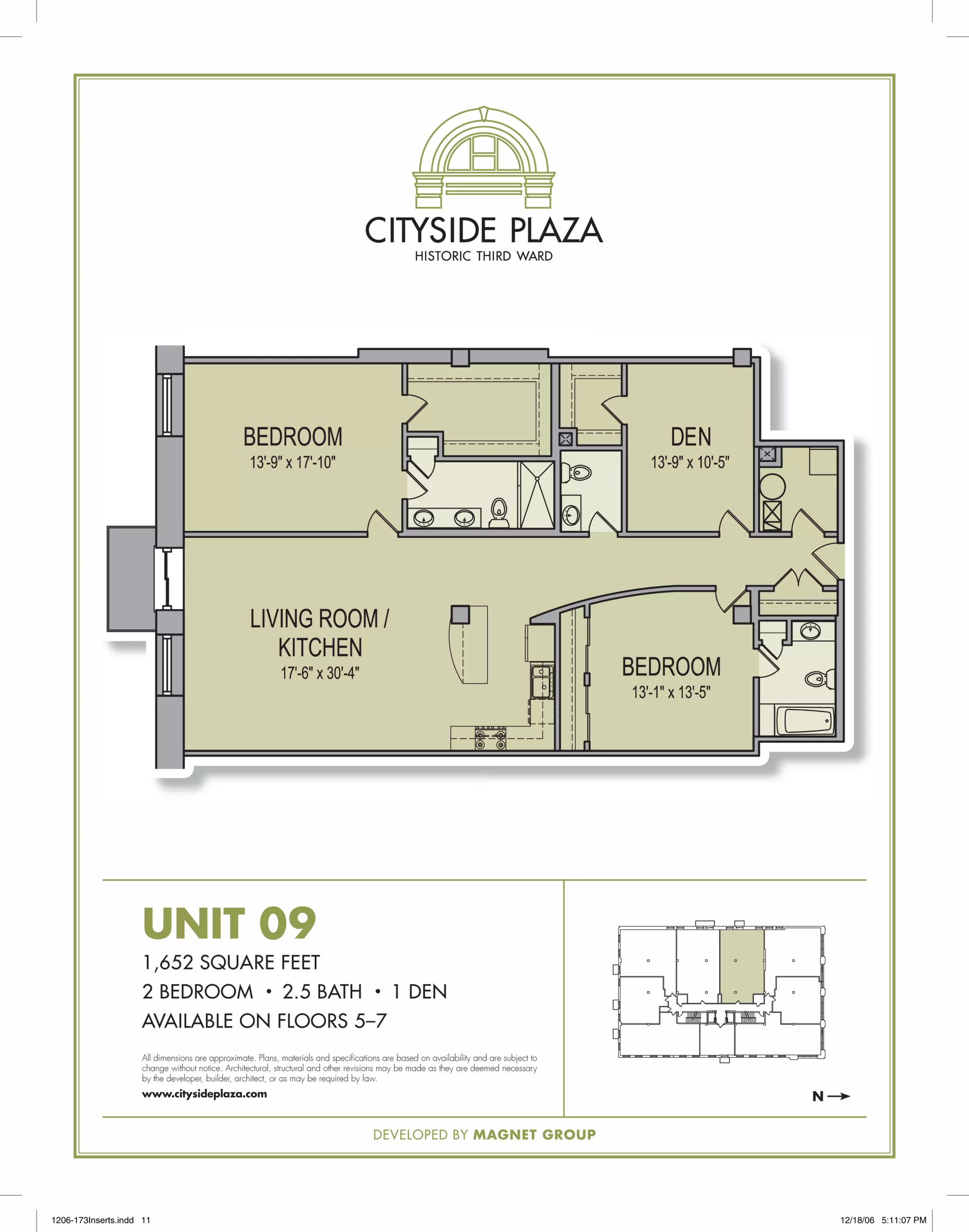 City side plaza unit 9 1,652 sqft west view | PDF