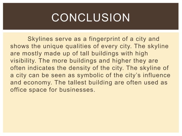 City Skyline | PPT