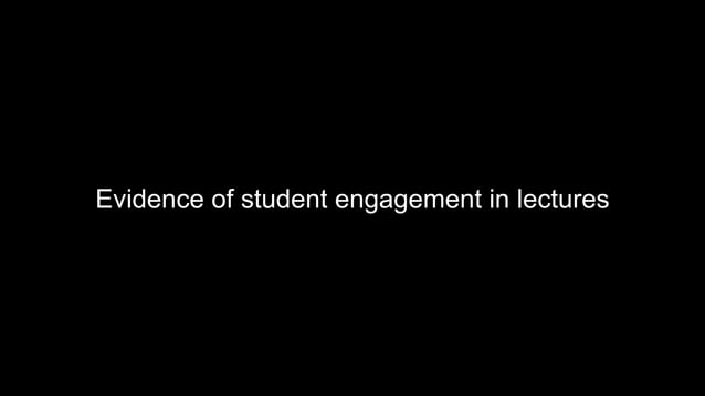 Reinventing the lecture: how student engagement and analytics can ...