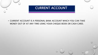 Current Deposit Account