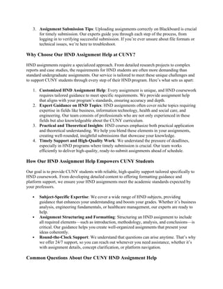 City University of New York assignment help | PDF