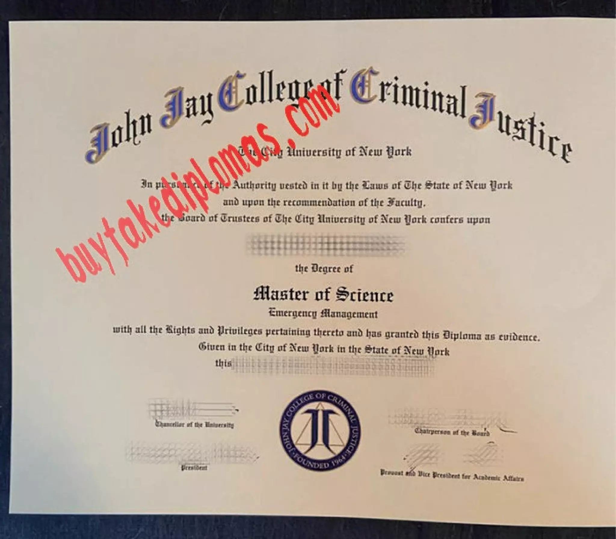 City University of New York John Jay College of Criminal Justice ...