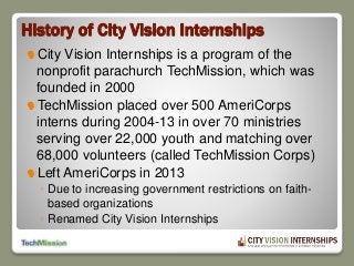 City Vision Internship Site Director Orientation | PPT