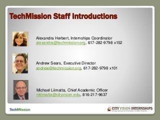 City Vision Internship Site Director Orientation | PPT