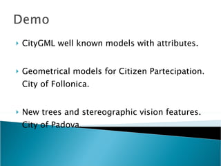 Design and development of a CityGML Visualization Tool | PPT