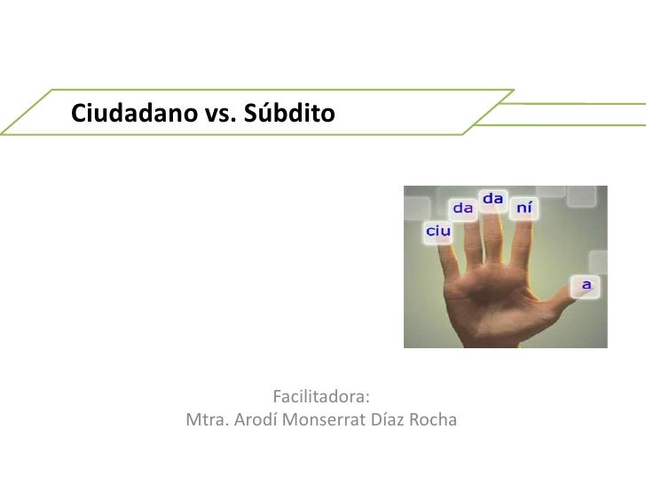 Ciudadano vs subdito