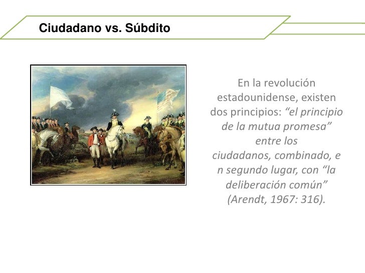Ciudadano vs subdito