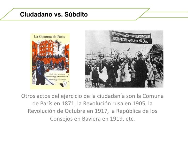 Ciudadano vs subdito