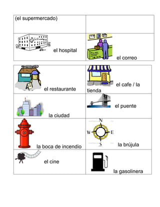 "La Ciudad" - Vocabulario | PDF