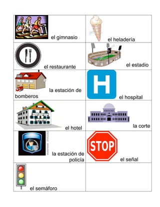 "La Ciudad" - Vocabulario | PDF