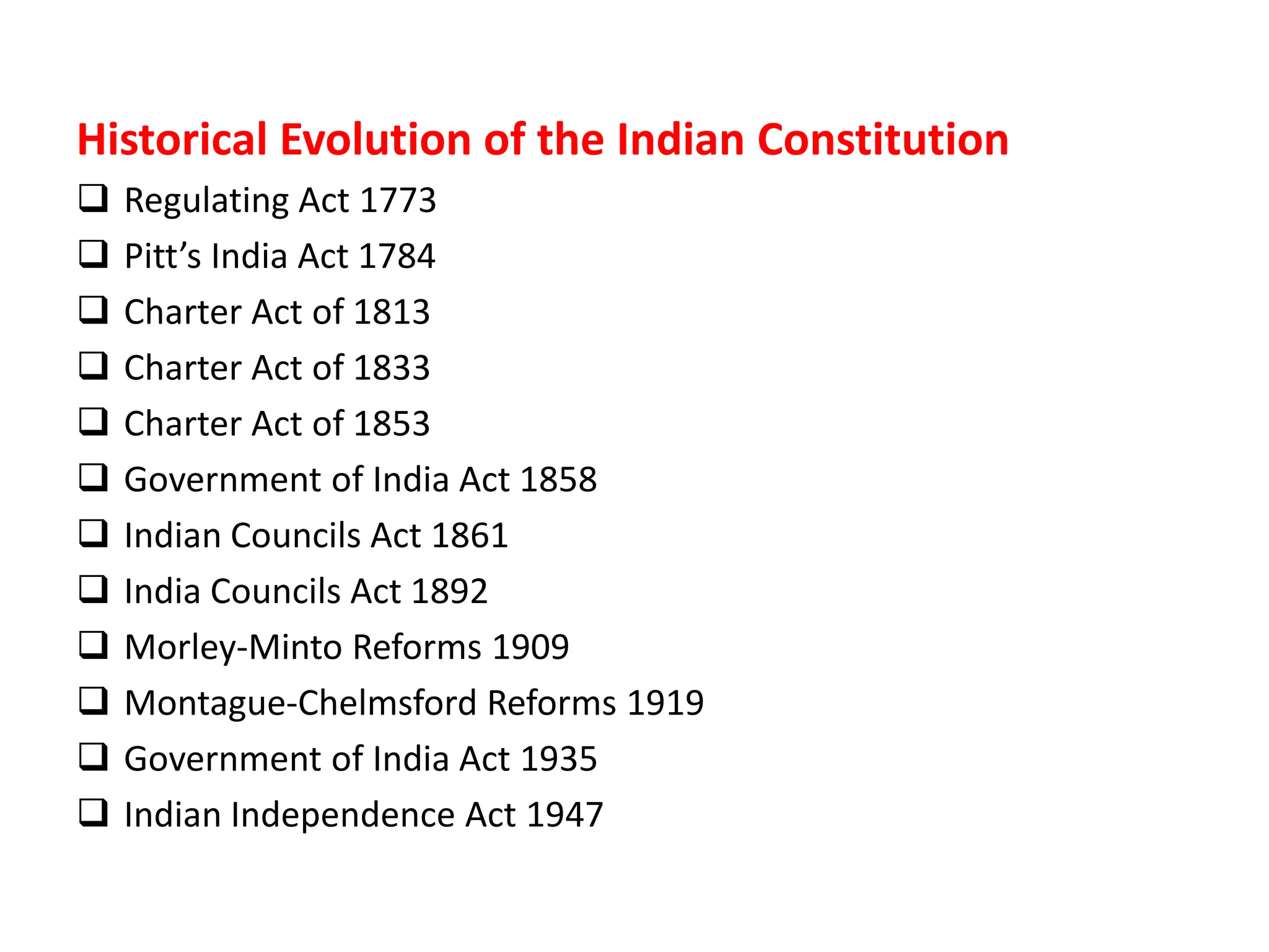 Constitution of India -Historical perspective of the Constitution of ...