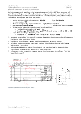 Reinforced concrete Course assignments, 2018 | PDF | Civil Engineering ...