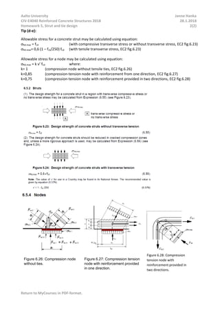 Reinforced concrete Course assignments, 2018 | PDF