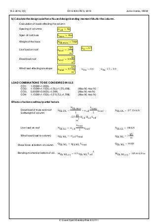 Reinforced concrete Course assignments, 2018 | PDF